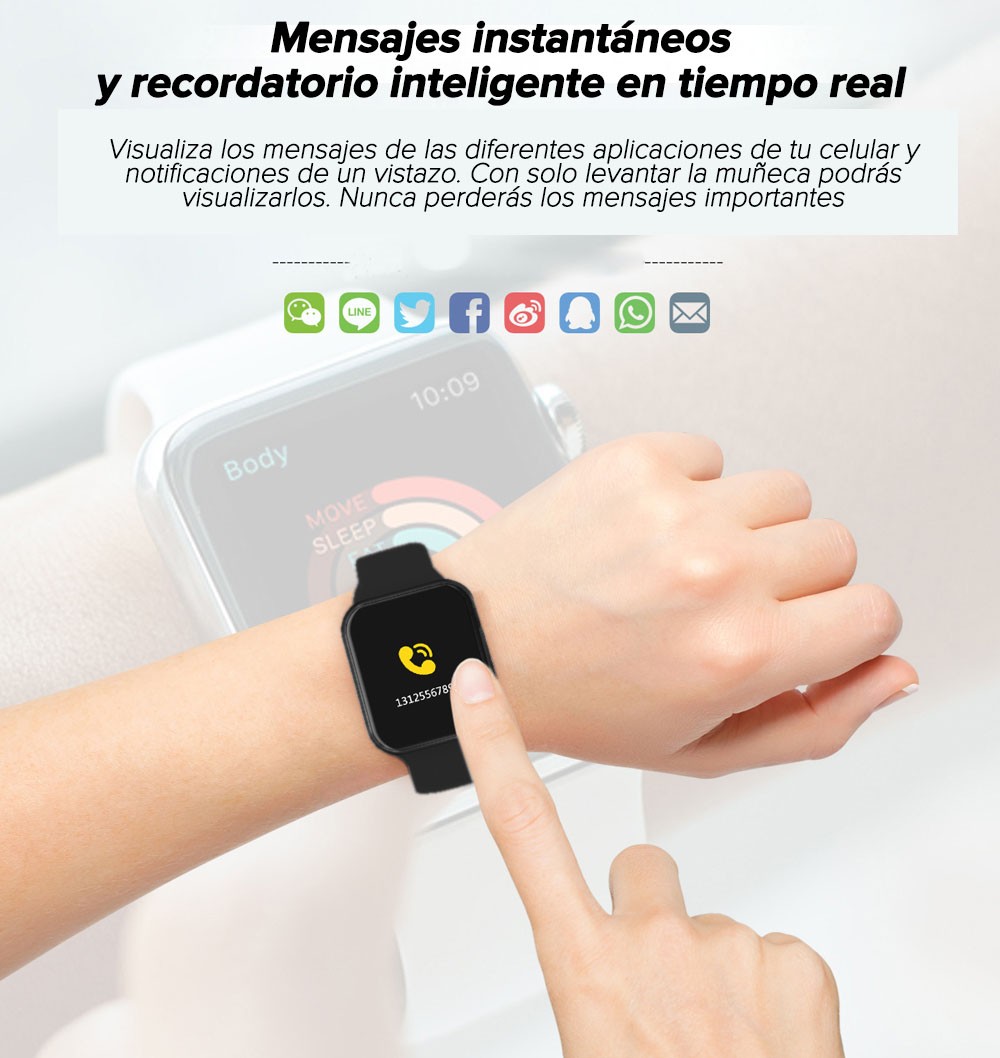 Smartwatch Reloj Inteligente OPTIMUS WATCH BLACK™ (PK W34 Iwo 10 12 ...