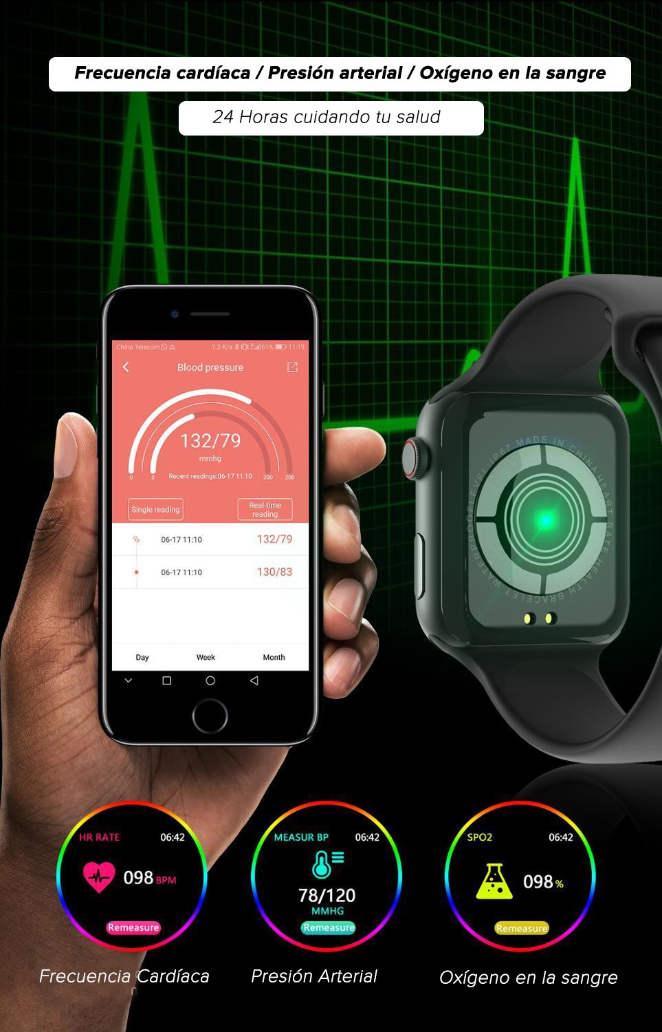 Smartwatch Reloj Inteligente OPTIMUS WATCH BLACK™ (PK W34 Iwo 10 12 ...