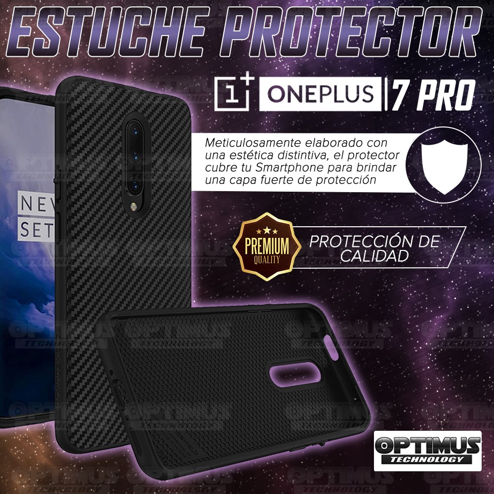 Kit Vidrio UV templado y Estuche Case Protector Oneplus 7 Pro | OPTIMUS ...