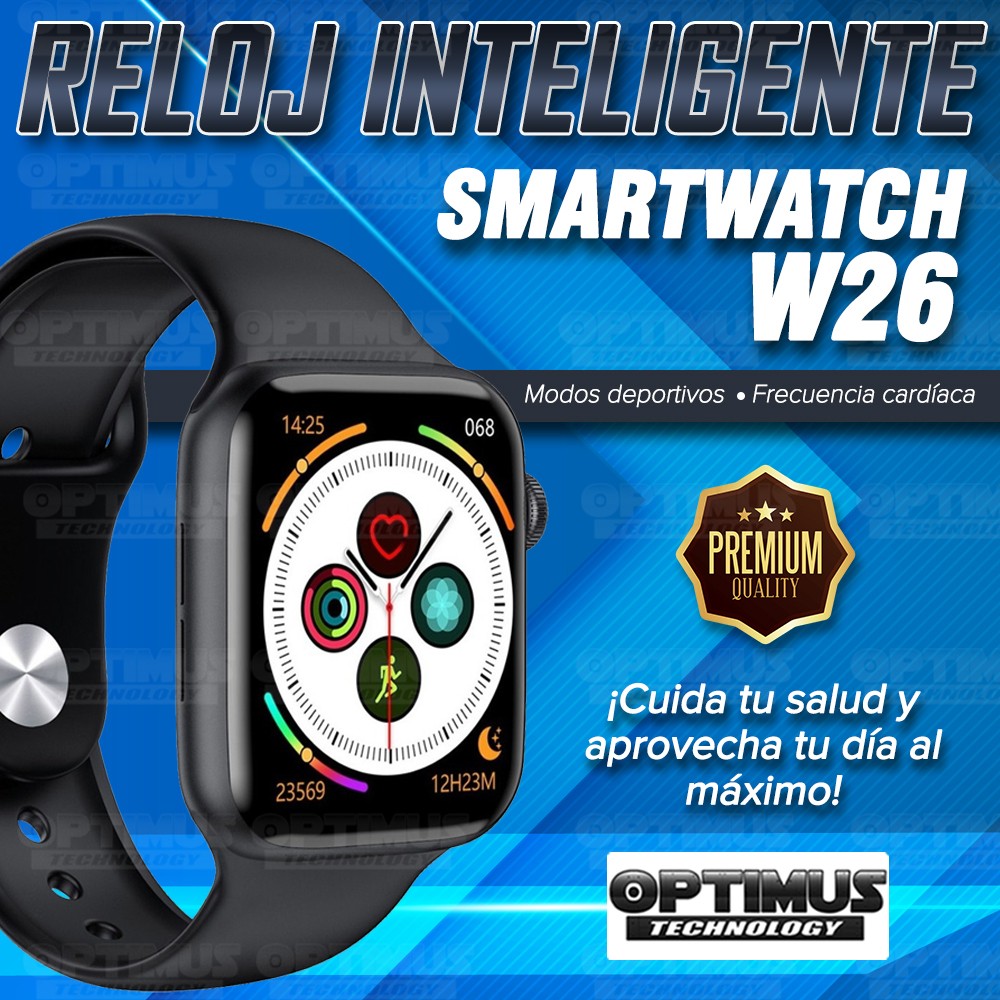 Smartwatch Reloj Inteligente W26 Serie 6 Mide Temperatura, Ritmo ...