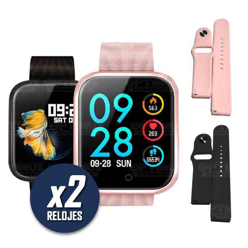 Kit Dos 2 Smartwatch Reloj Inteligente OPTIMUS BAND X PRO™ (Smartwatch ...