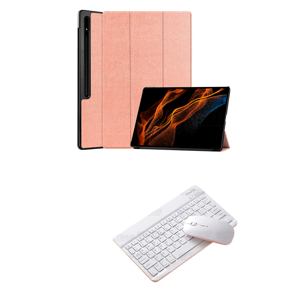 Combo Teclado Mouse y Estuche Tablet Samsung Galaxy Tab S8 Ultra 14.6 ...